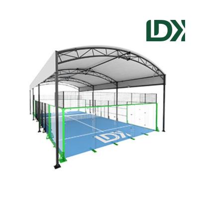 China LDK2001S-B Outdoor Waterproof Padel Court with 12mm Tempered Glass & 4.0mm Steel Mesh for sale