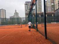 China Storm Resistant Retractable Padel Court Canopy 10m x 20m with UV Resistant Fabric for sale