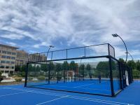 China Customizable Padel Court 20x10m Modular Kit with 12mm Tempered Glass for Indoor Outdoor Use for sale