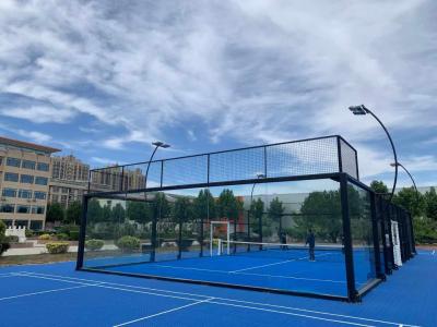 China Customizable Padel Court 20x10m Modular Kit with 12mm Tempered Glass for Indoor Outdoor Use for sale