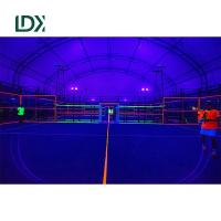 China Eco Friendly Glowing Padel Court 20x10m Recyclable Materials LED 170lm/W Energy Saving for sale