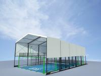 China High-Strength Large Span Sport Tent A-Frame Design PVC PVDF Cover 20m x 10m Multi-Sport Courts for sale