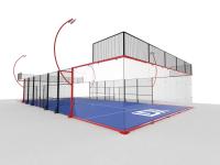 China High Performance Indoor Padel Court 20m x 10m Customizable CE ISO Certified for sale