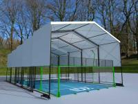 China Anti-Corrosion Padel Court Steel Roof 20m x 10m Customizable for Sports Project Installation for sale