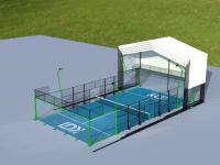 China Factory Direct Padel Court Canopy High-Strength Metal Frame 20m x 10m Customizable for sale