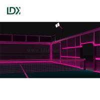 China Panoramic Padel Court with LED Light System for Night Play for sale
