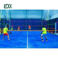 China Professional Padel Court 20x10m with 12mm Tempered Glass and LED Lighting for Sports Center for sale