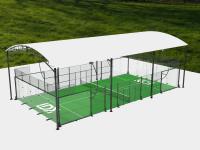 China High-Strength Metal Roof for Padel Court Outdoor Protection 20m x 10m for sale