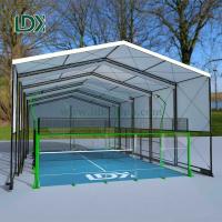 China Custom Padel Court Roofing Solution 20m x 10m with 12mm Tempered Glass for Sports Centers for sale