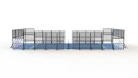 China Professional Padel Court Mobile Padel Court 20m x 10m with Net and Posts for sale