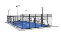 China All-in-One Mobile Padel Court with Net/Posts & School Foldable Design for sale