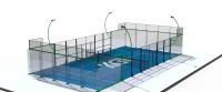 China Outdoor 360 Panoramic Padel Court 20m x 10m Heavy Duty Steel Construction for sale