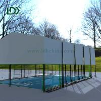 China Factory Direct Padel Court Roof System 20m x 10m with 12mm Tempered Glass for Commercial Installation for sale