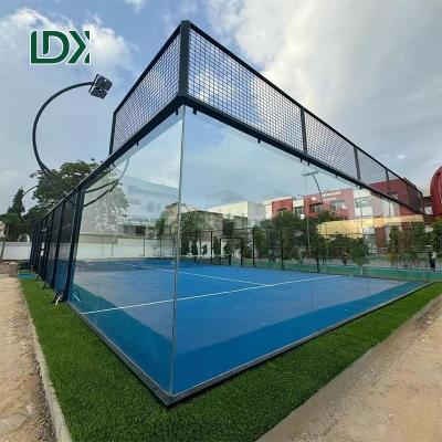 China Outdoor 360 Degree Panoramic Padel Court 20m x 10m Heavy Duty Steel Construction for sale