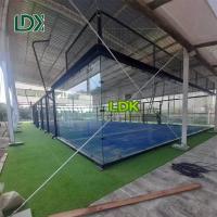 China Outdoor 360° Panoramic Padel Court 20m x 10m Heavy-Duty Steel Construction for sale