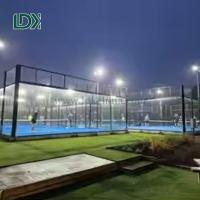China Outdoor 360 Panoramic Padel Court 20m x 10m Customizable Steel Construction for sale