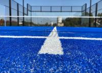 China Durable Monofilament Artificial Grass for Stadium 25x25 Blue Padel Court Turf Custom Size for sale