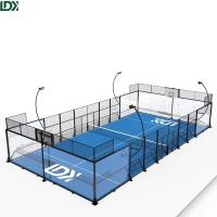 China Multi-Functional Padel Tennis Court 20m x 10m with 12mm Tempered Glass for Sports Hub for sale