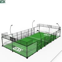 China Panoramic Padel Court 20m x 10m Tempered Glass Outdoor System for sale