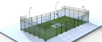 China Commercial Panoramic Padel Court 20m x 10m Tempered Glass System for sale