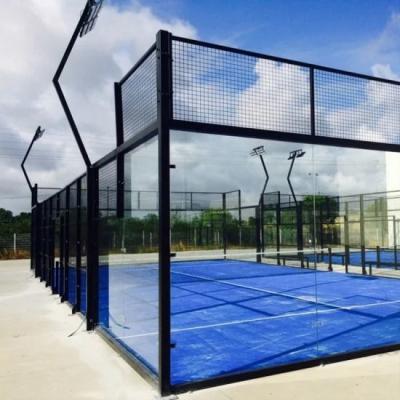 China CE Certified Professional Full Panoramic Outdoor Padel Tennis Court System 20m x 10m Customizable for sale