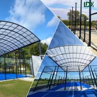 China Outdoor Padel Court with Roof 20m x 10m All-Weather 12mm Tempered Glass CE Certified for sale