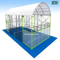 China Outdoor Padel Court with Roof 20m x 10m All-Weather 12mm Tempered Glass CE Certified for sale