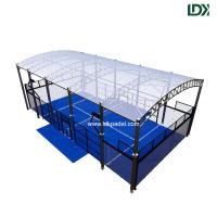 China Covered Padel Court 20m x 10m with 12mm Tempered Glass for Commercial Clubs for sale