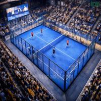 China Commercial Padel Court Video System 12mm Glass 20m x 10m for Clubs for sale