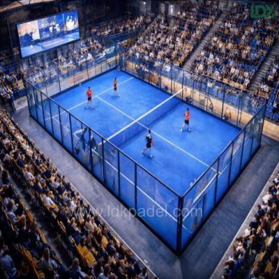 China Commercial Padel Court Video System 12mm Glass 20m x 10m for Clubs for sale