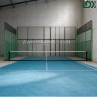China Portable Padel Court 20x10m Modular Panoramic Outdoor Easy Installation Tempered Glass 12mm for sale