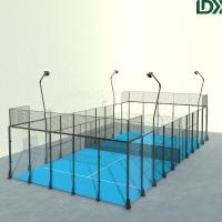 China Classic Padel Court System 20m x 10m Outdoor Padel Tennis Court with 12mm Tempered Glass for Clubs for sale