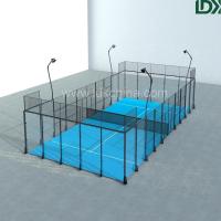 China Classic Padel Court System 20m x 10m Outdoor Padel Tennis Court with 12mm Tempered Glass for Clubs for sale