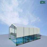 China Motorized Retractable Roof Padel Court System 20m x 10m Steel Frame Sports Facility for sale
