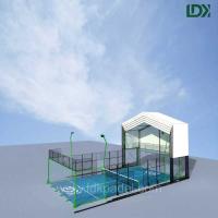 China Commercial Motorized Retractable Roof Padel Court 20m x 10m for Club Investment for sale