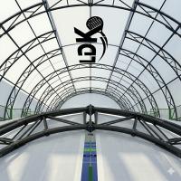 China Covered Panoramic Padel Court 20m x 10m Galvanized Steel Structure for Clubs for sale