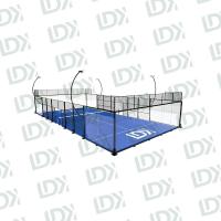China Custom Outdoor Panoramic Padel Court for Schools, Universities and Sports Facilities for sale