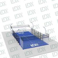 China Premium 360° Panoramic Glass Padel Court for Sports Clubs & Commercial Facilities for sale