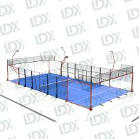 China Professional 360° Panoramic Glass Padel Tennis Court for Commercial Sports Facilities for sale
