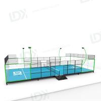 China Panoramic Padel Tennis Court with Foundation | Professional Outdoor & Indoor Padel Court Manufacturer for sale