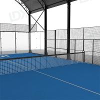 China Covered Padel Court with Steel Roof Structure | Outdoor Weatherproof Padel Court Supplier for sale