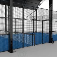 China Covered Panoramic Padel Court with Steel Roof Structure | Outdoor Padel Court Manufacturer for sale