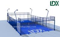 China Professional Ribbed Glass Panoramic Padel Court | Outdoor Padel Tennis Court Supplier for Sports Facilities for sale