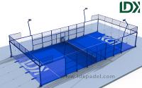 China Professional Ribbed Glass Panoramic Padel Court | Outdoor Padel Tennis Court Supplier for Sports Facilities for sale