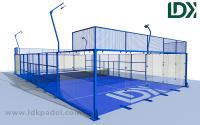 China Professional Ribbed Glass Panoramic Padel Court | Outdoor Padel Tennis Court Supplier for Sports Facilities for sale