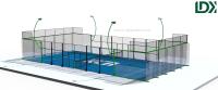 China Panoramic Padel Court System: Professional Indoor/Outdoor Paddle Tennis Court with Full Glass & LED Lights for sale