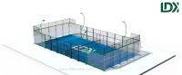 China Panoramic Padel Court System: Professional Indoor/Outdoor Paddle Tennis Court with Full Glass & LED Lights for sale