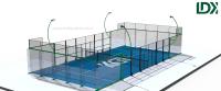 China Panoramic Padel Court System: Professional Indoor/Outdoor Paddle Tennis Court with Full Glass & LED Lights for sale