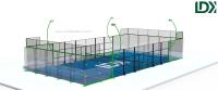 China Panoramic Padel Court System: Professional Indoor/Outdoor Paddle Tennis Court with Full Glass & LED Lights for sale