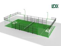 China Professional Panoramic Padel Court | 360° Glass Enclosure, Indoor/Outdoor Universal Design for sale